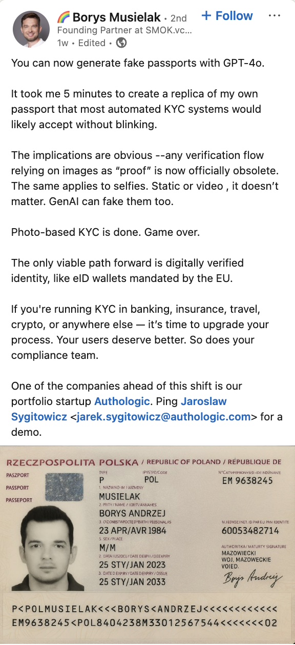 The AI Forgery Epidemic: The Growing Threat of AI-Generated Fake Documents
